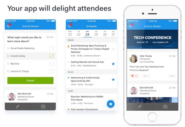 10 Best Mobile Event Apps For 2025. Pros, Cons, Features, Rating