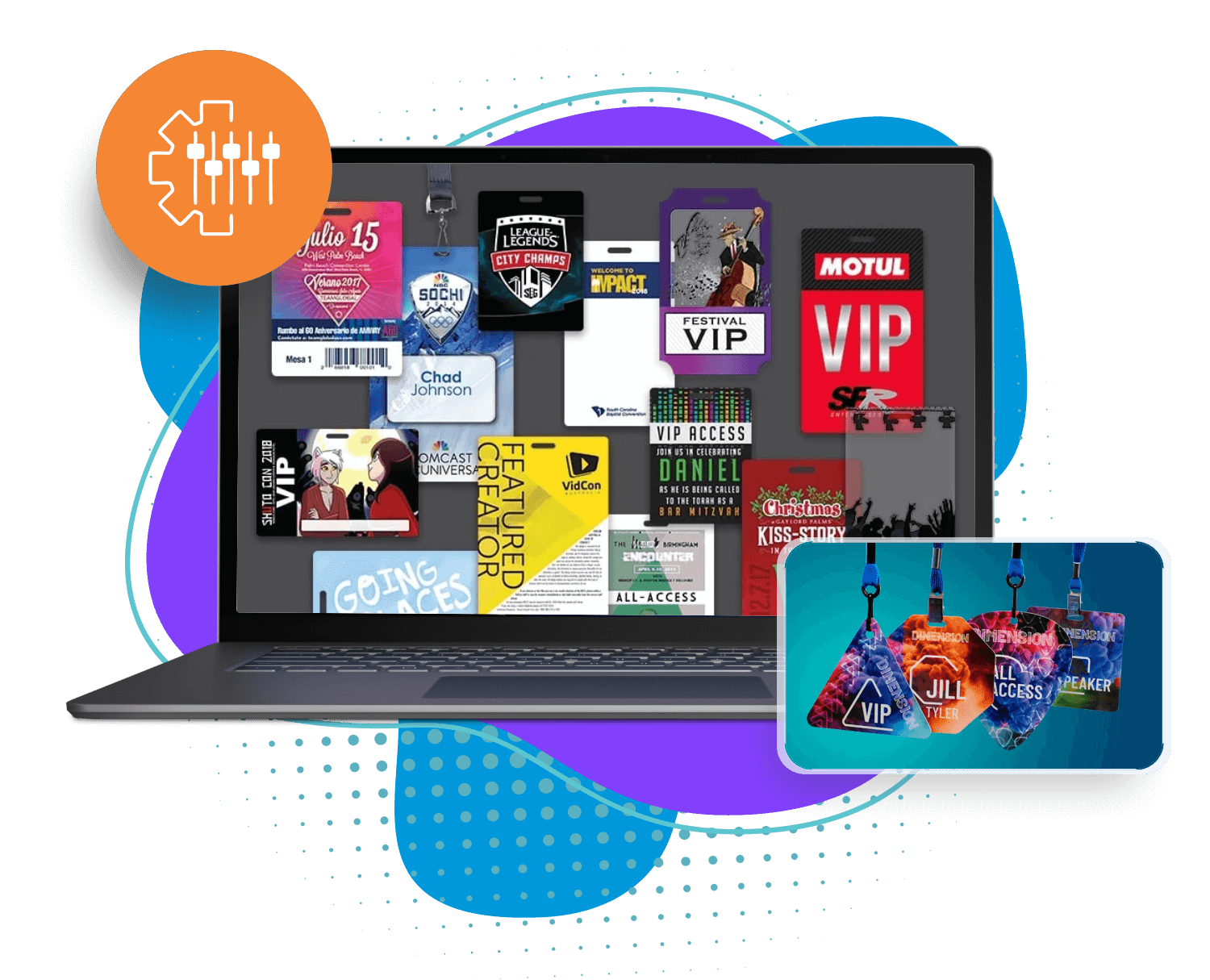 Eventdex Event Badge Designer Tool: Customize & Print Event Badges Easily