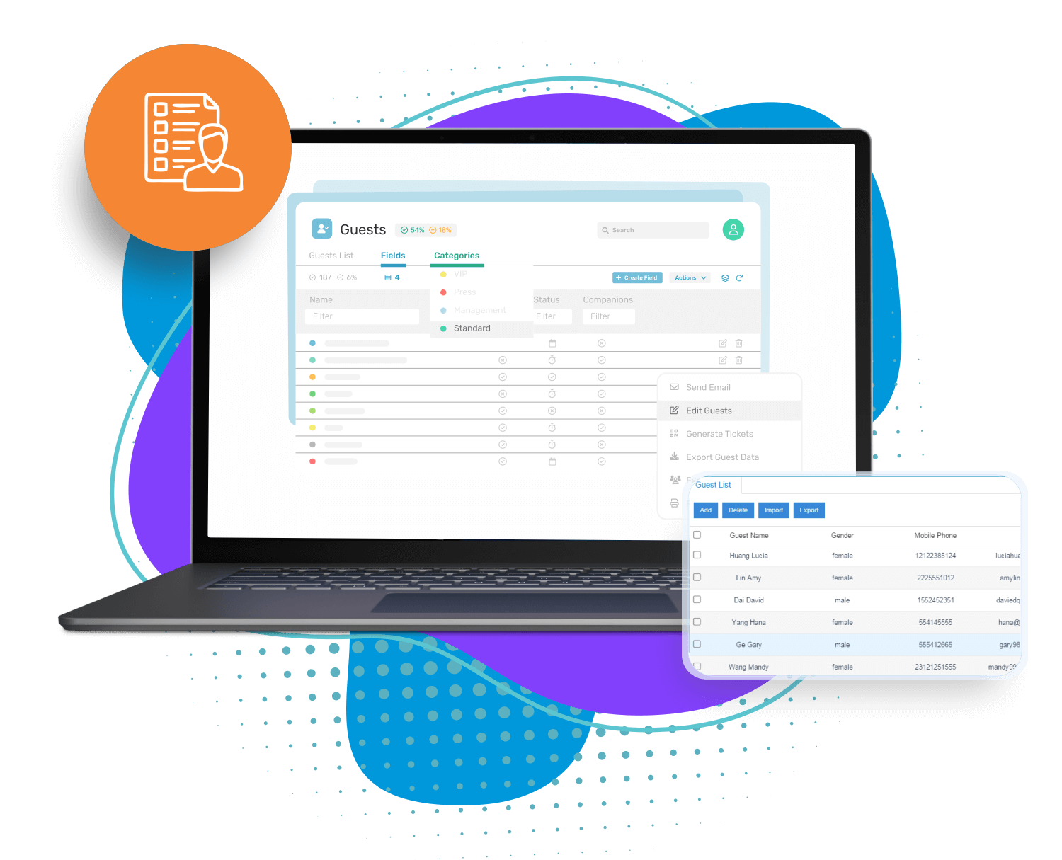 Eventdex Event Management Software for Gala Dinners